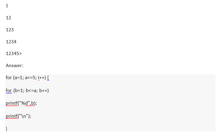 Write a loop statement that will show the following output: - Bench Partner